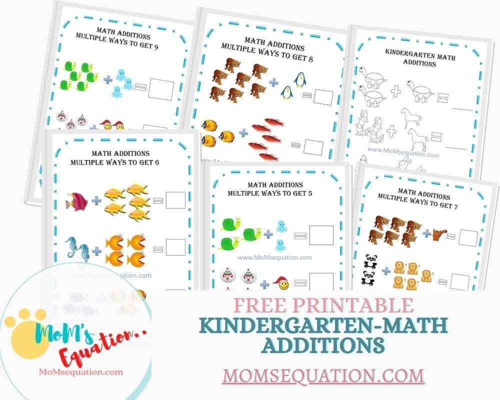 Addition Worksheets For Kindergarten Free Printables Mom sEquation Addition Worksheets For Kindergarten Free Printables Mom sEquation