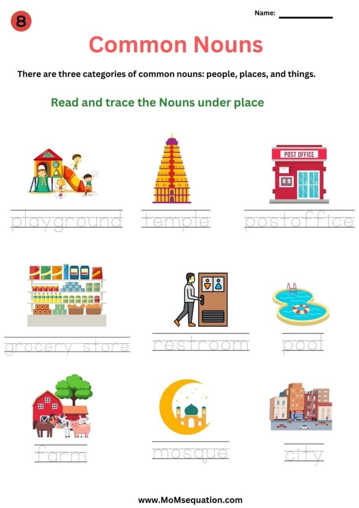 Common Nouns Worksheets For Grade 1 and Grade 2-Free 15 page PDF - Mom ...
