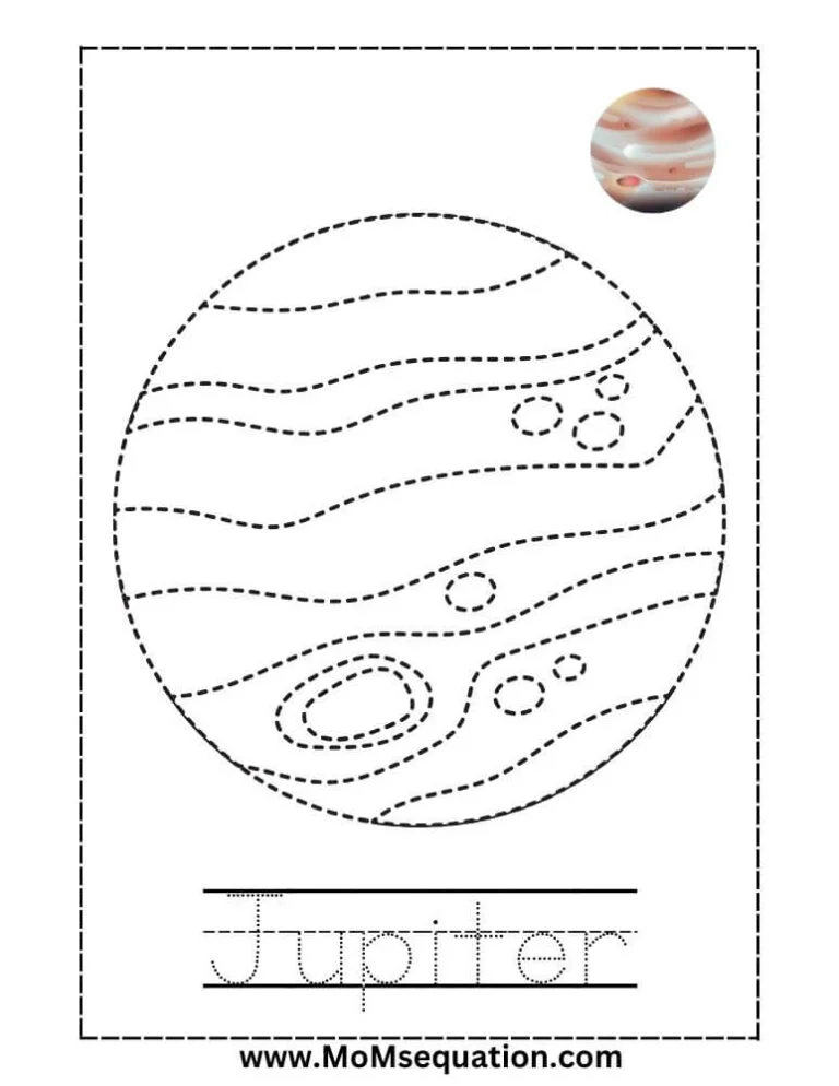 Solar system Coloring Pages and Activity worksheets - Mom'sEquation